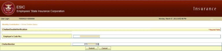 ESIC Payment Receipt - ESICBihar